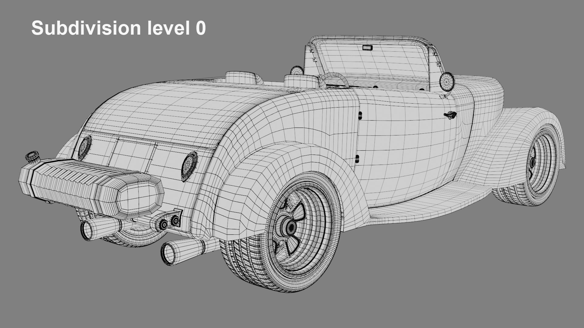 3D Vintage Retro Car - TurboSquid 1667657