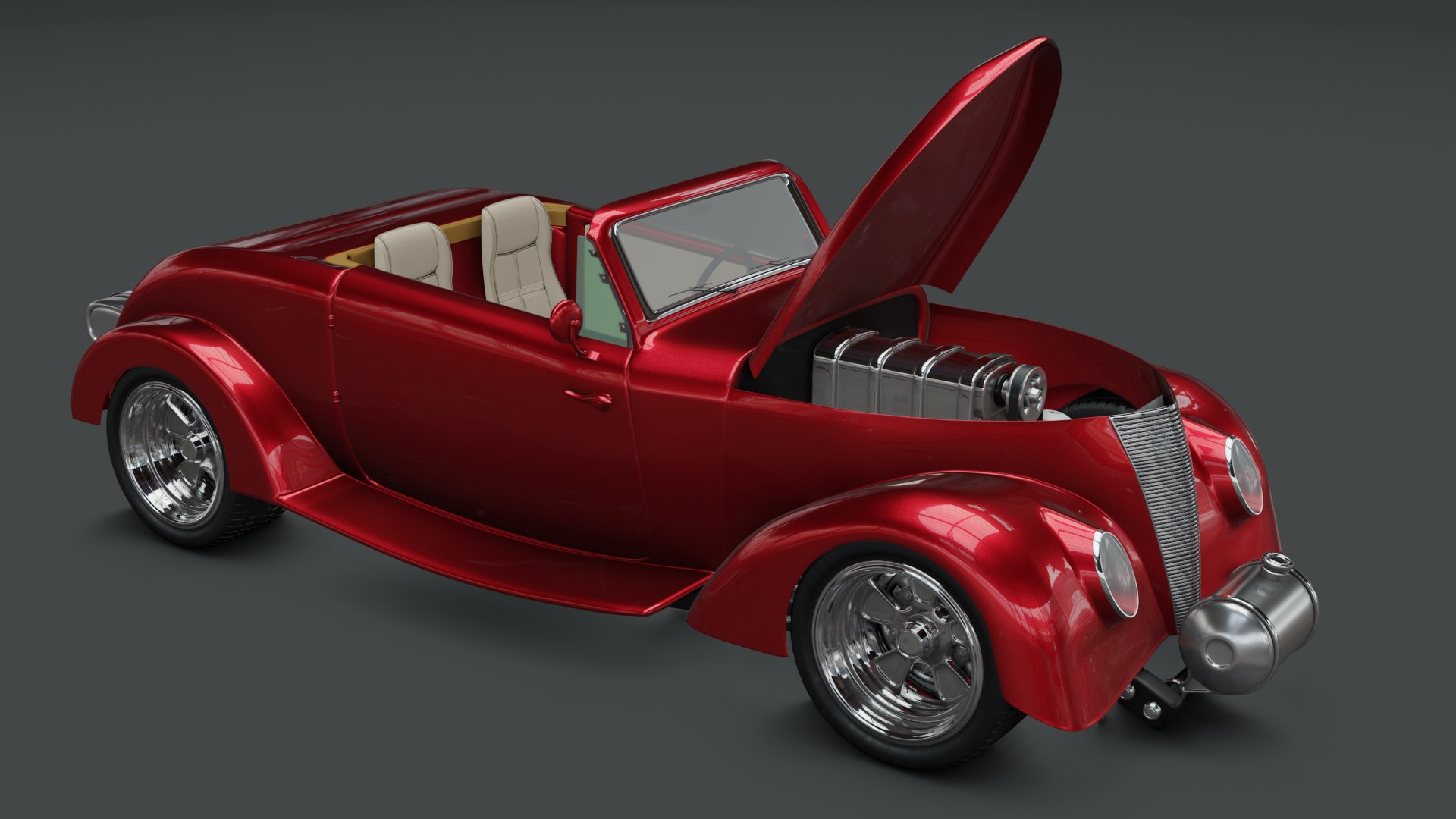 3D Vintage Retro Car - TurboSquid 1667657