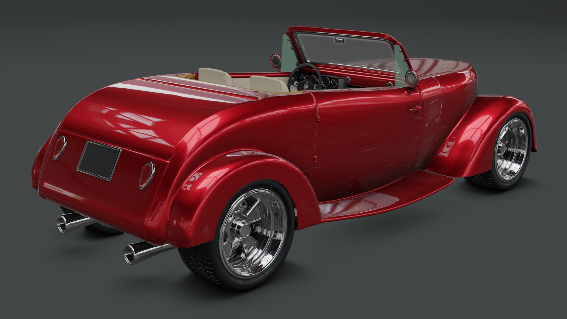 3D Vintage Retro Car - TurboSquid 1667657