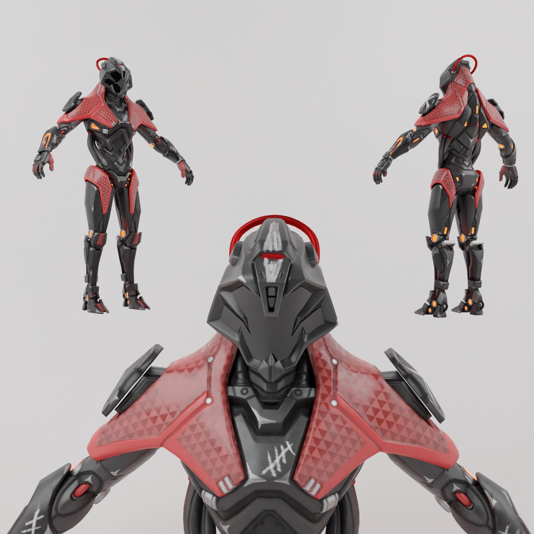 Mecha Demon Lowpoly RIgged 3D 모델 - TurboSquid 2034350