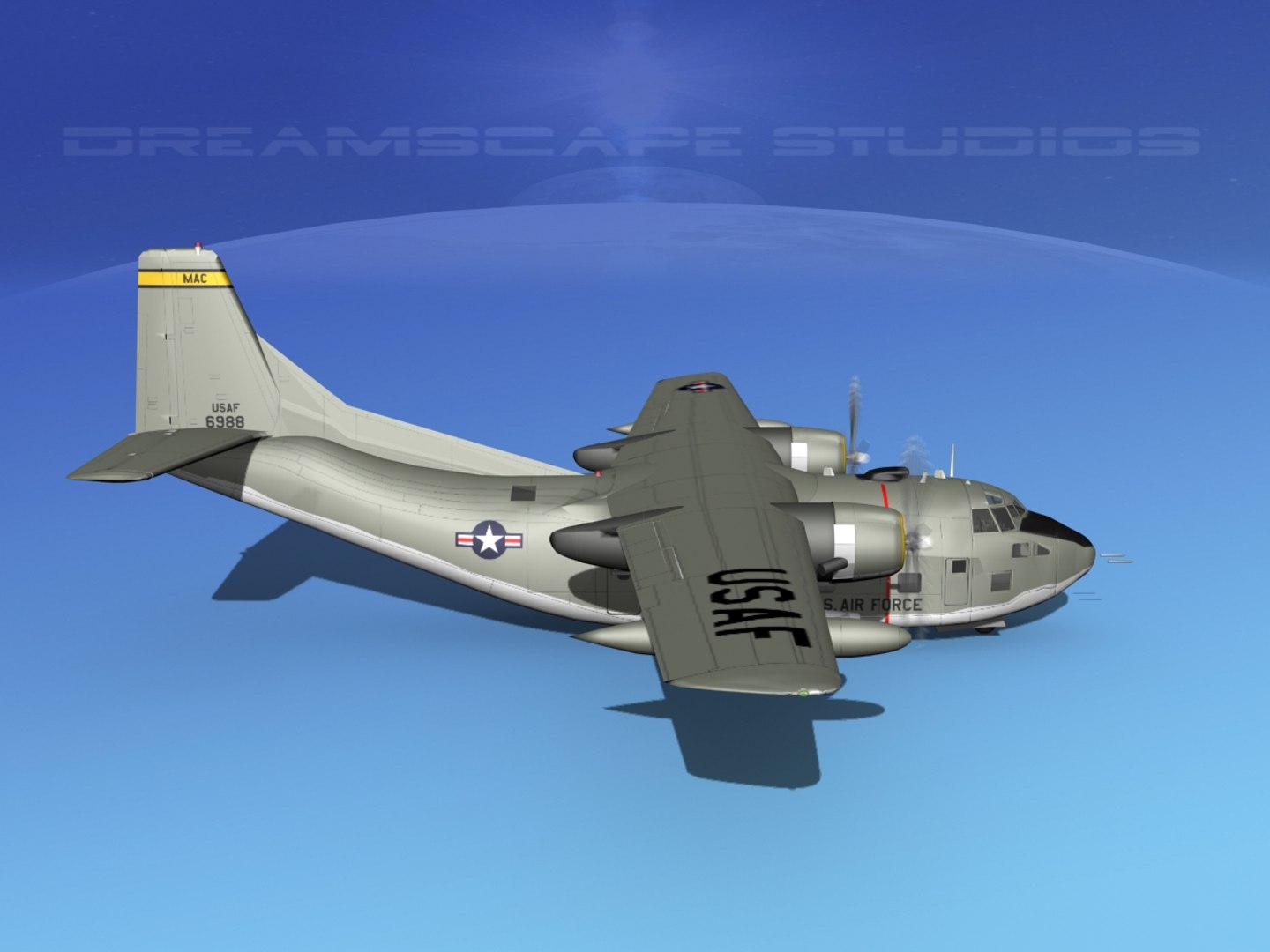 Aircraft Fairchild C-123 Provider Model - TurboSquid 1307879