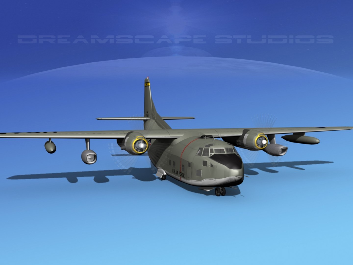 Aircraft Fairchild C-123 Provider Model - TurboSquid 1307879