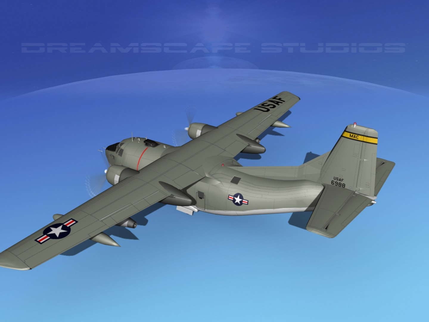 Aircraft Fairchild C-123 Provider Model - TurboSquid 1307879