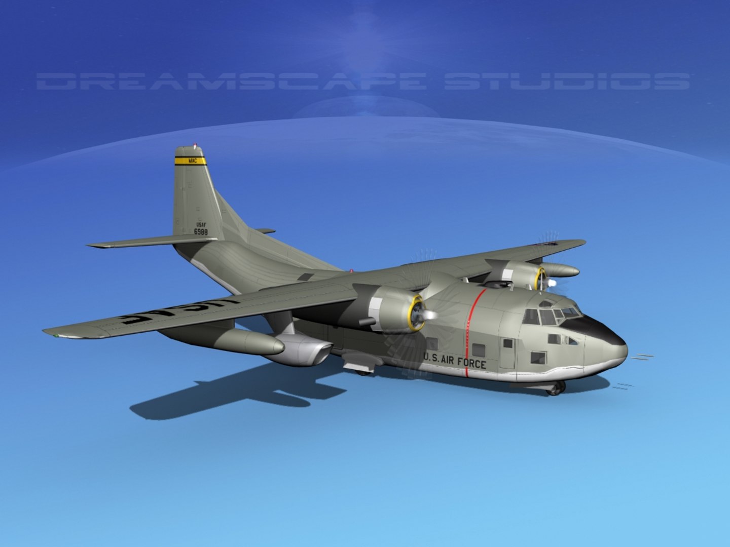 Aircraft Fairchild C-123 Provider Model - TurboSquid 1307879