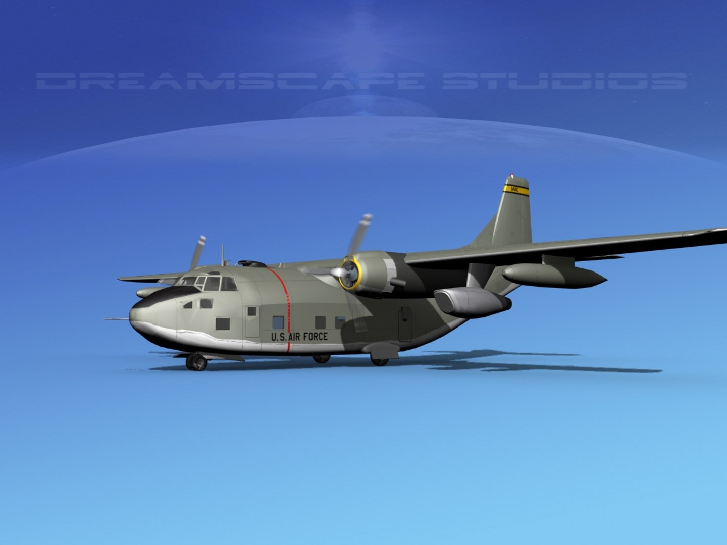 Aircraft Fairchild C-123 Provider Model - TurboSquid 1307879