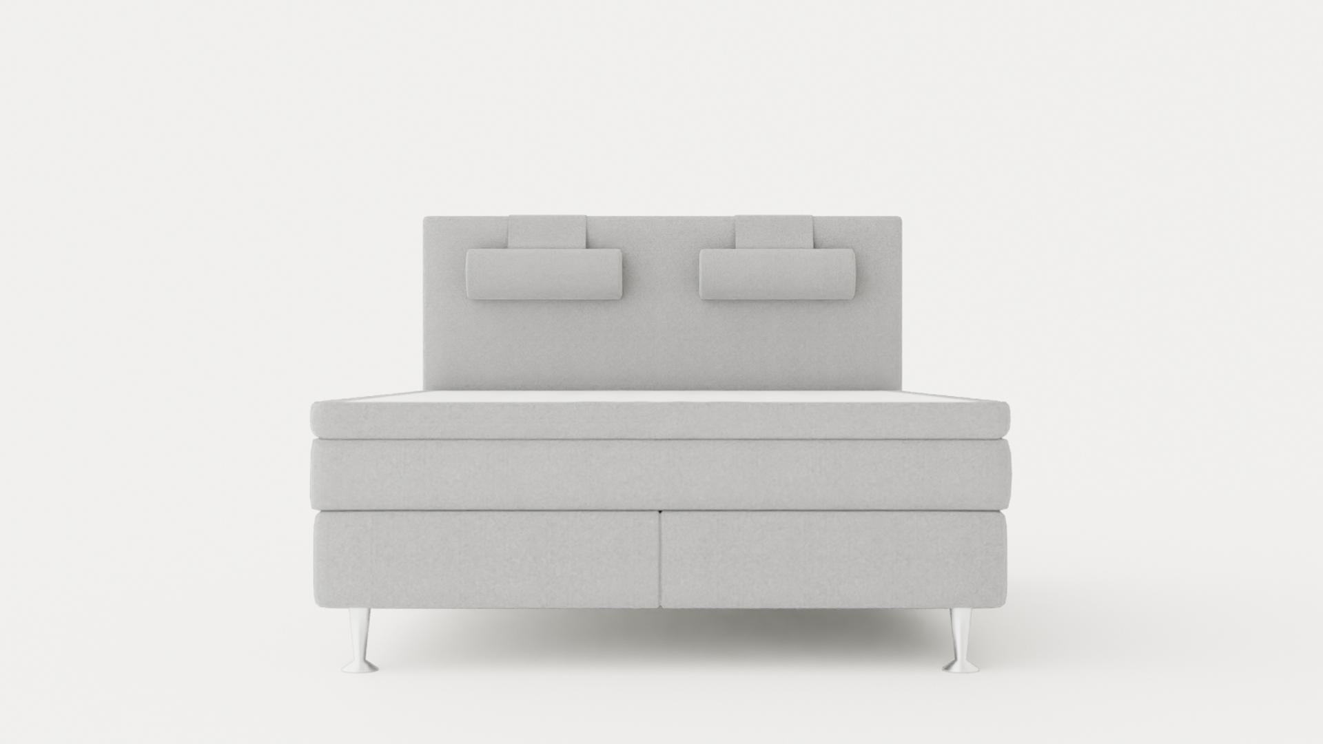 3D Meja Continental Bed 160x200cm Light Gray - TurboSquid 2232832