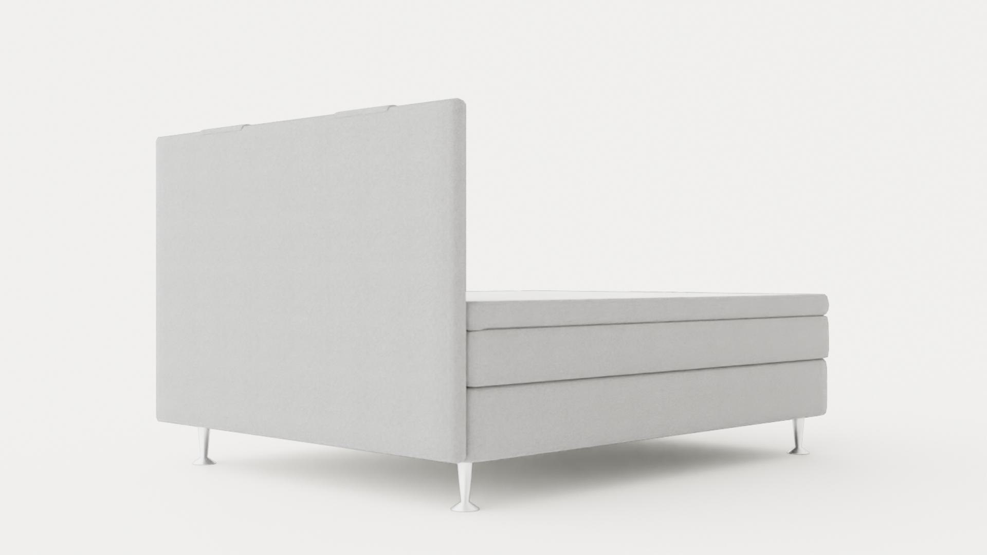 3D Meja Continental Bed 160x200cm Light Gray - TurboSquid 2232832