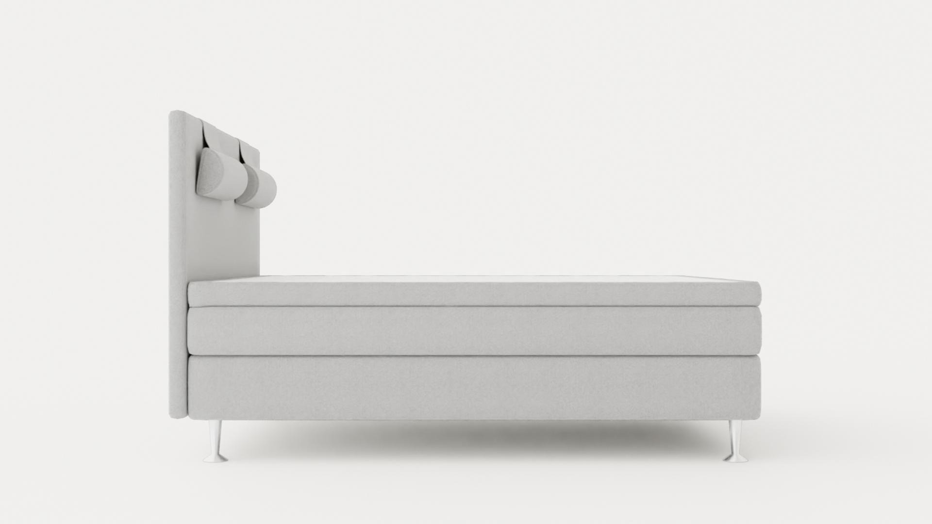 3D Meja Continental Bed 160x200cm Light Gray - TurboSquid 2232832