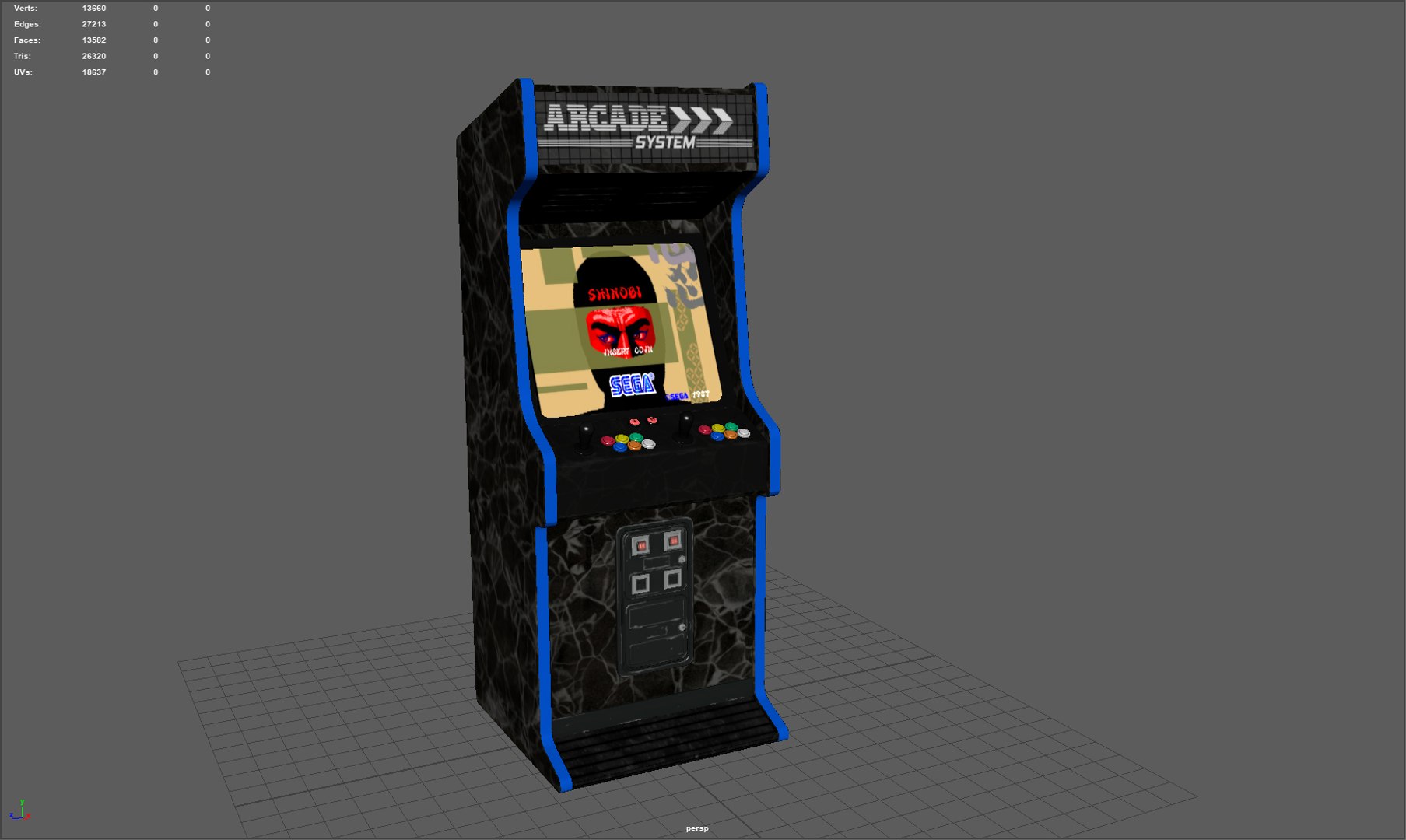 Arcade Machine 3D - TurboSquid 1698737