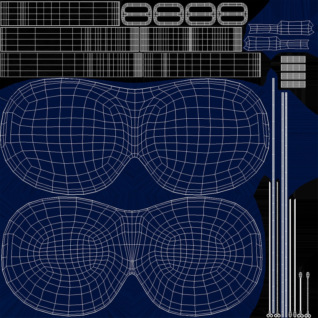 Eye Mask For Sleeping Blue 3D Model - TurboSquid 2086215