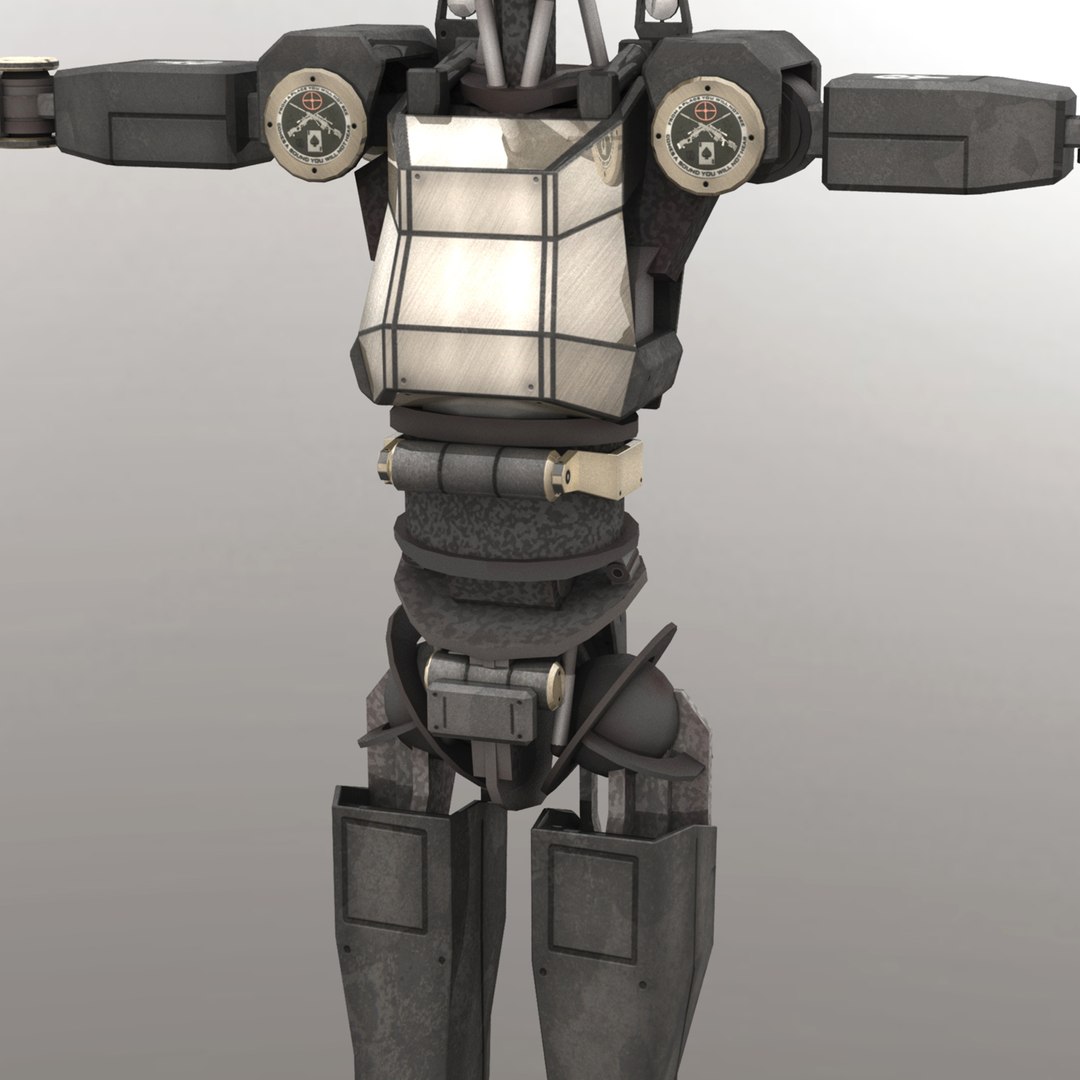 3D soldier android robot - TurboSquid 1218302