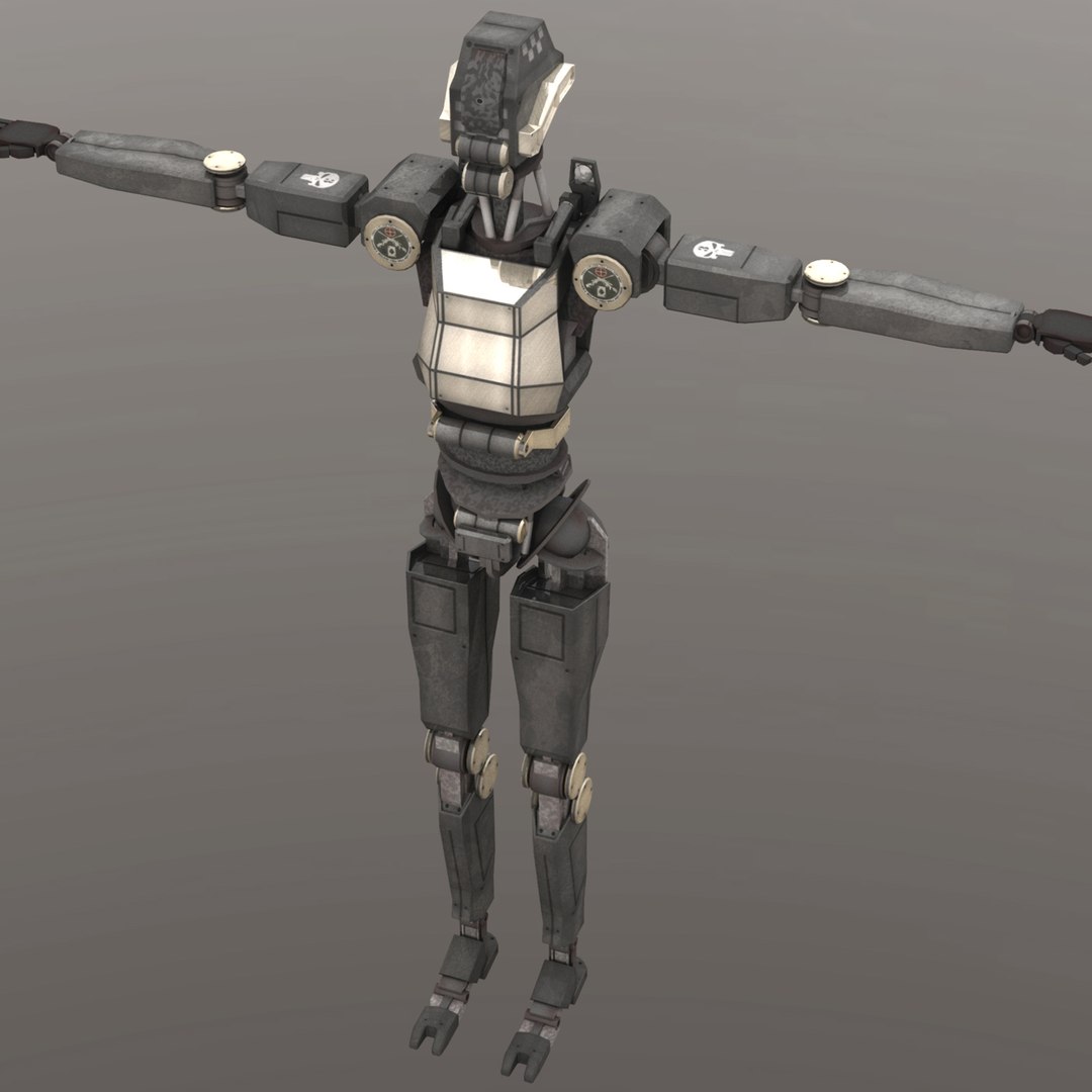 3D soldier android robot - TurboSquid 1218302