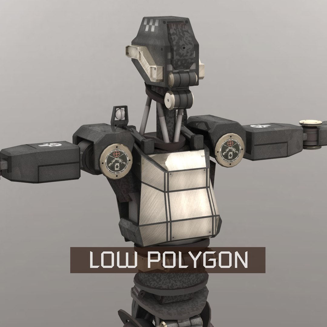 3D soldier android robot - TurboSquid 1218302
