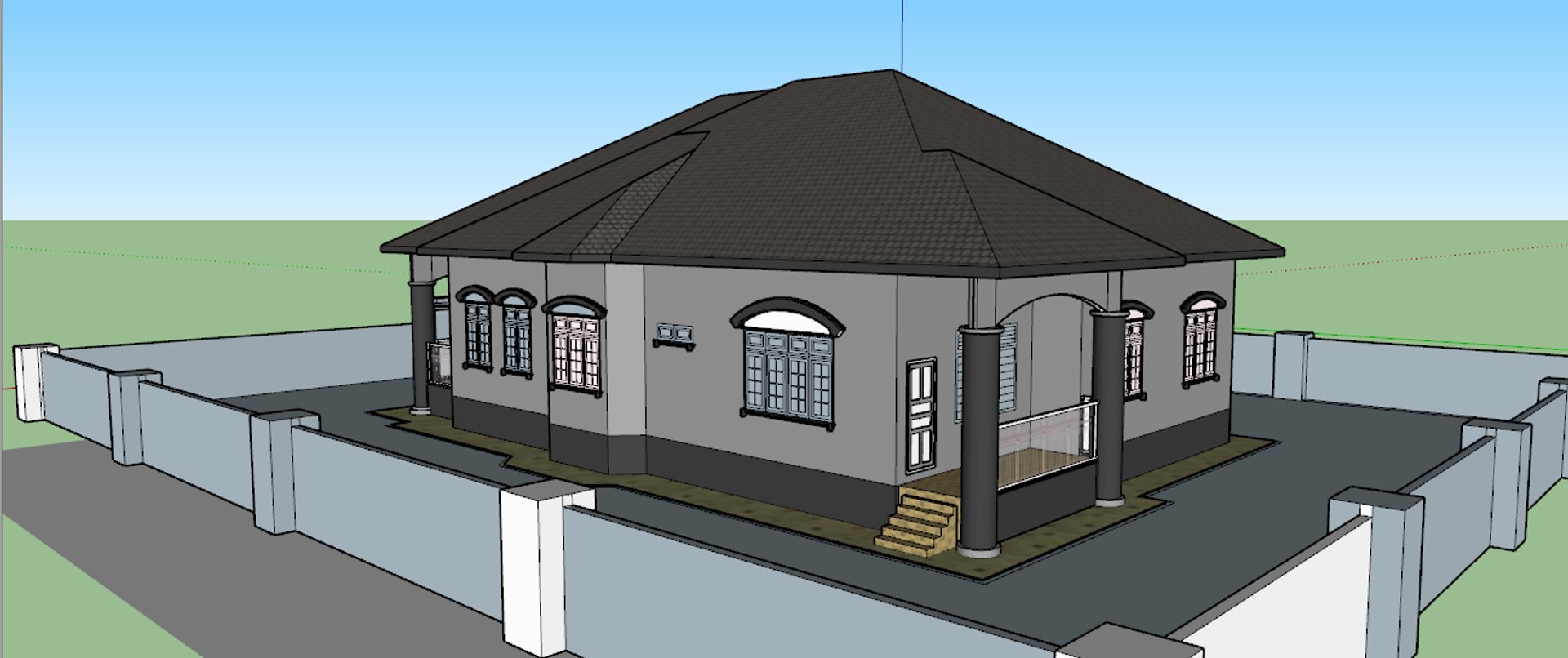 Detached Single Storey 3D Model - TurboSquid 1365704