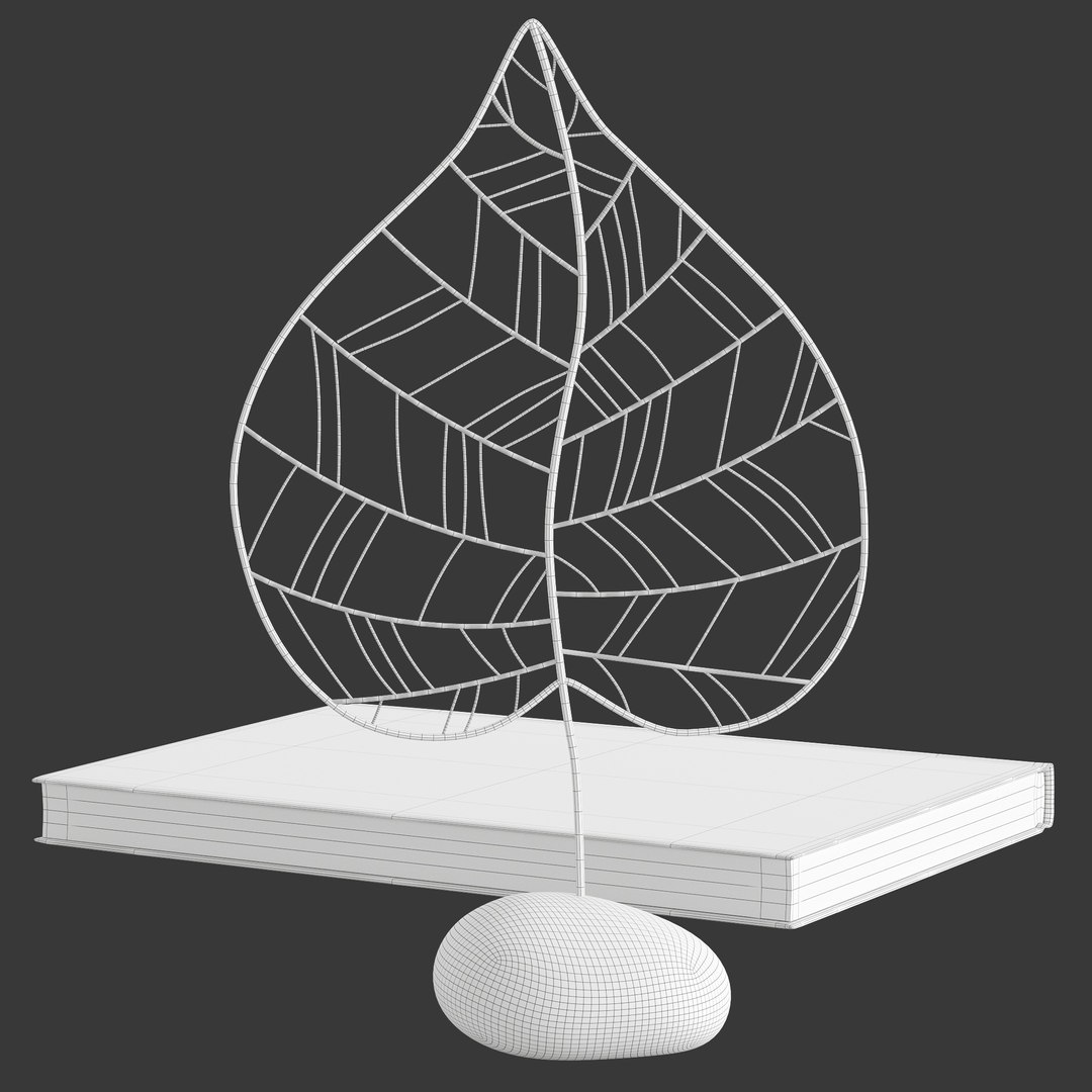Decor Set 2 Wire Leaves 3D - TurboSquid 2054894
