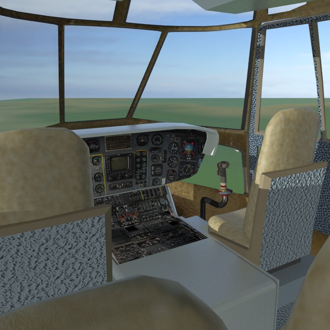 3d Model Super Puma Helicopter