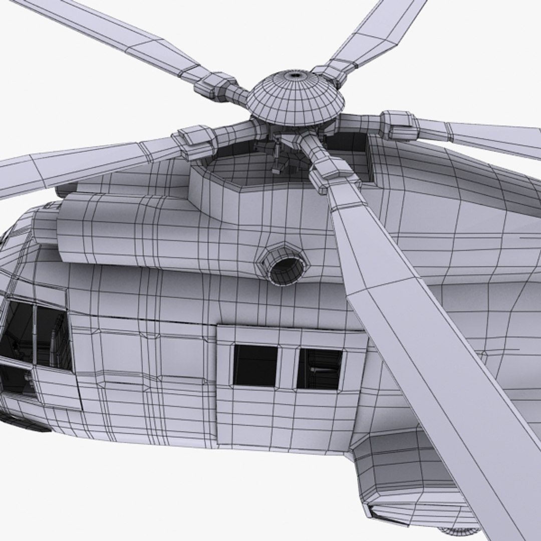 3d Model Super Puma Helicopter