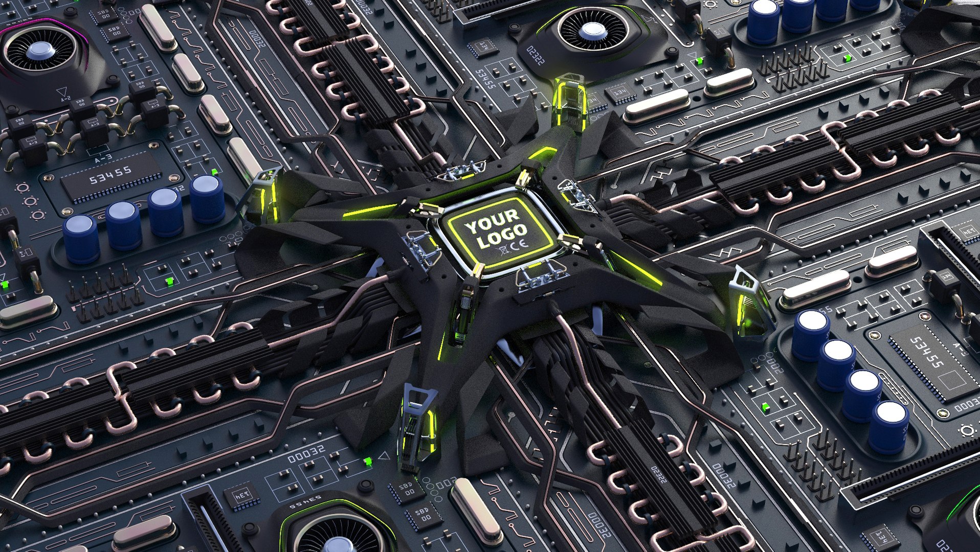 3D Cpu Motherboard Model - TurboSquid 1372698