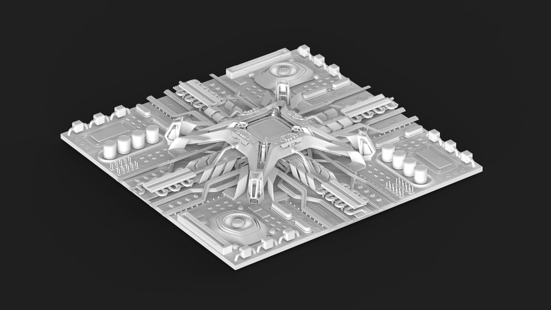 3D cpu motherboard model - TurboSquid 1372698