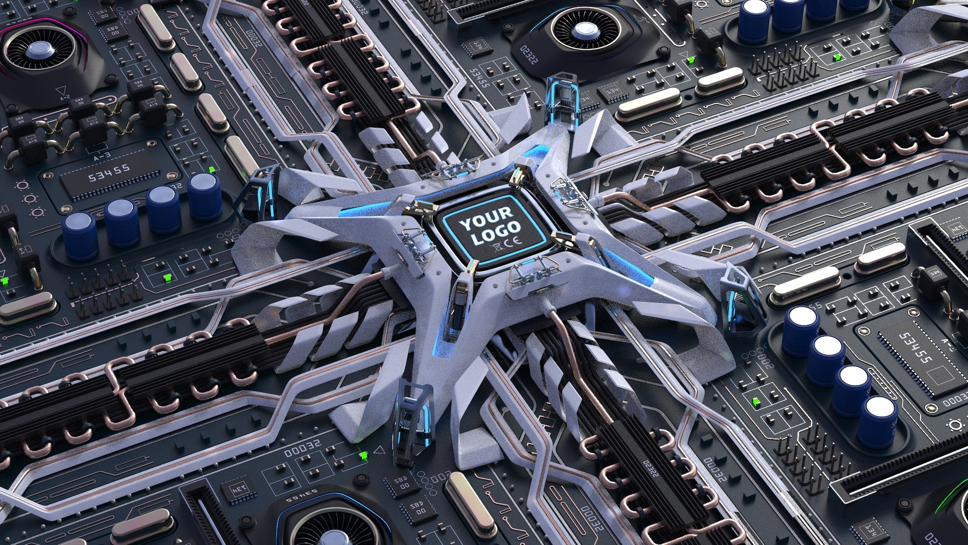 3D Cpu Motherboard Model - TurboSquid 1372698