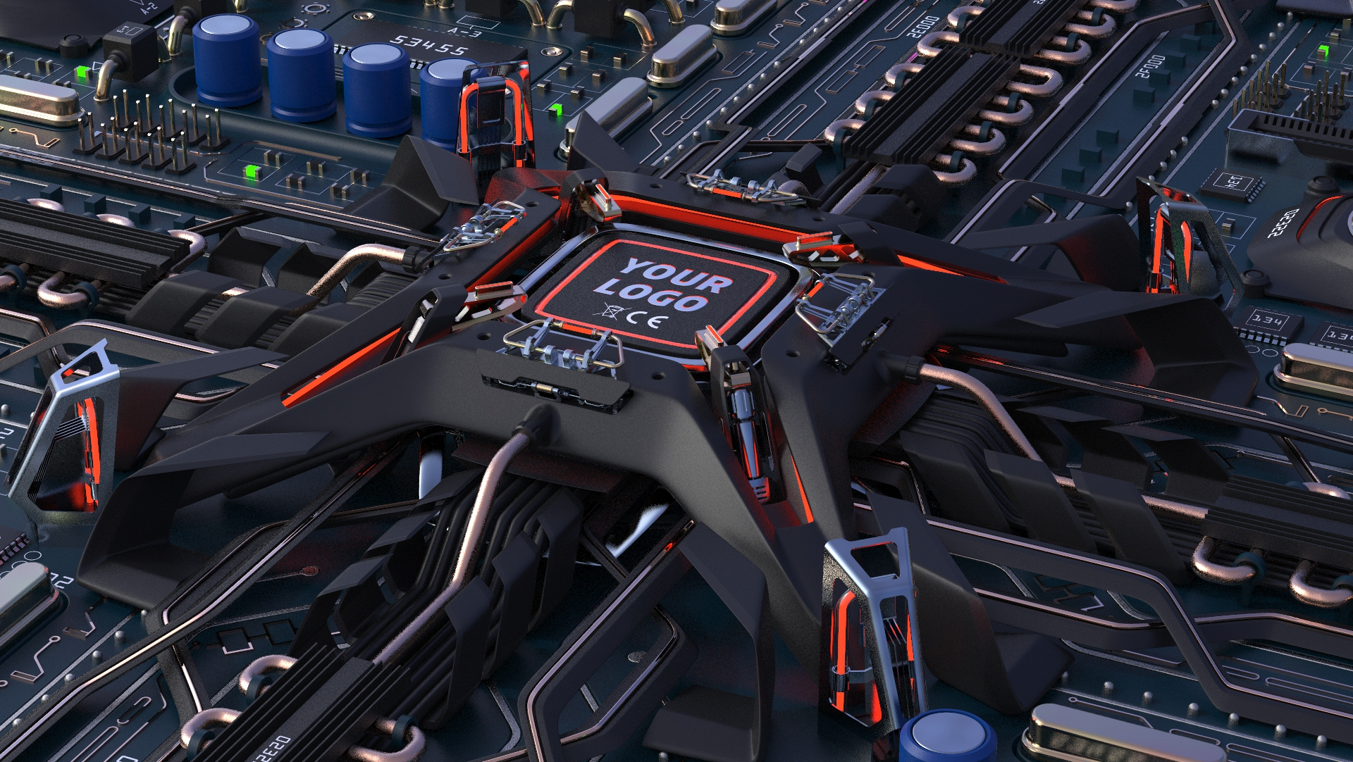 3D cpu motherboard model - TurboSquid 1372698