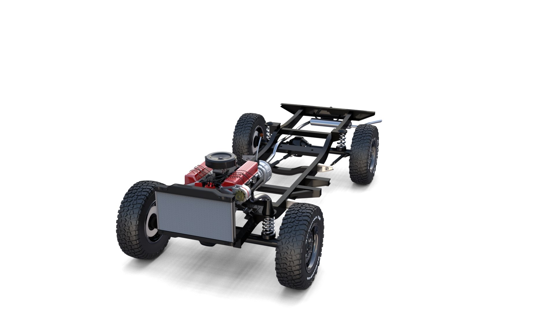 Rover range chassis 3D model - TurboSquid 1501130
