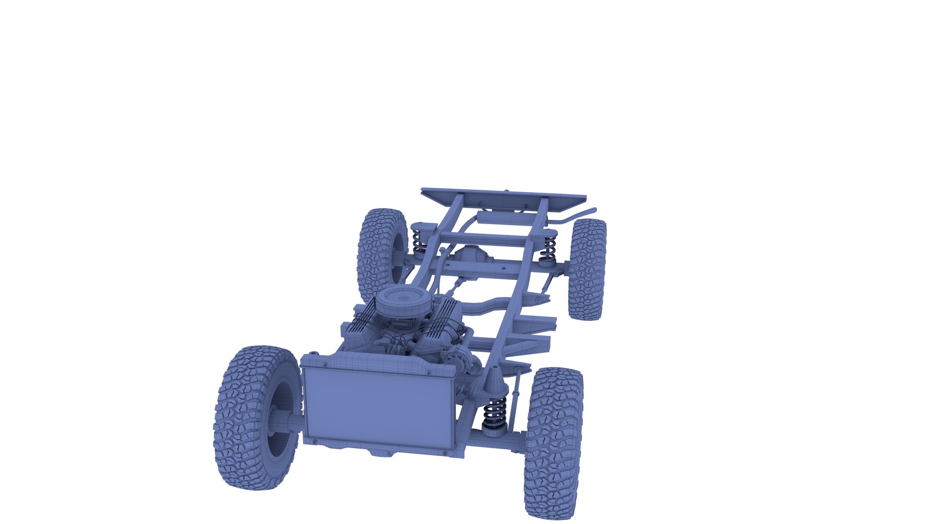 Rover range chassis 3D model - TurboSquid 1501130