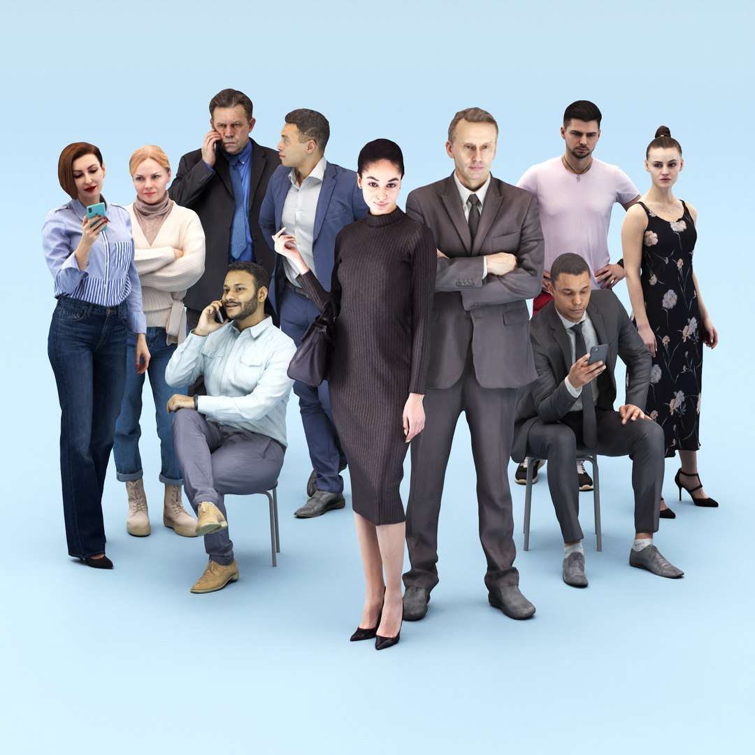 Office People 02 3D Model - TurboSquid 1967427