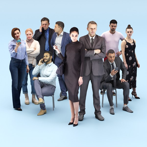 Office people 02 3D model - TurboSquid 1967427