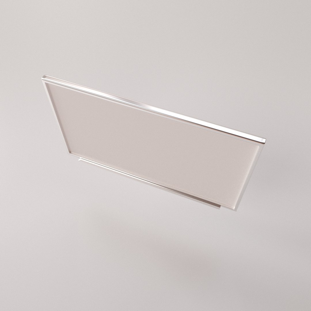 3D Model Whiteboard Board White - TurboSquid 1164493