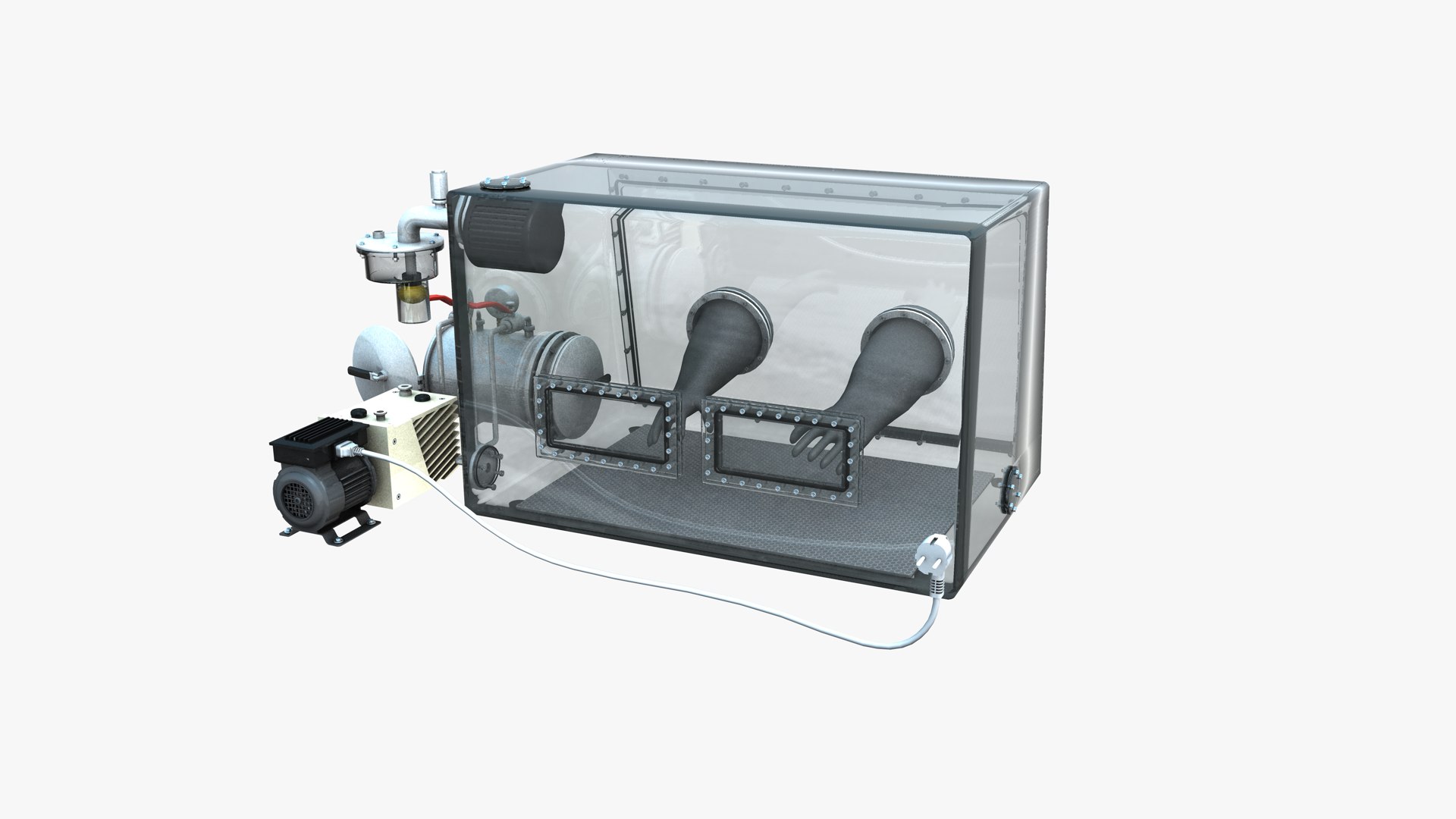 Vacuum Glove Box Acrylic 3D - TurboSquid 1550067