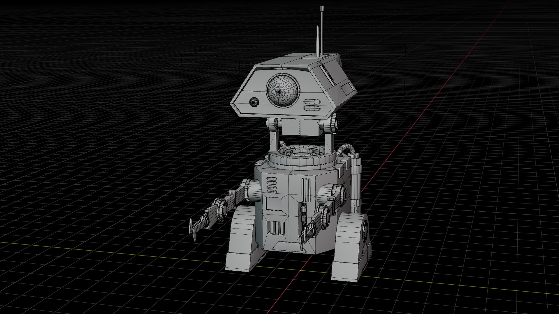 Sci Fi Worker Robot FBX 3D Model - TurboSquid 2257824