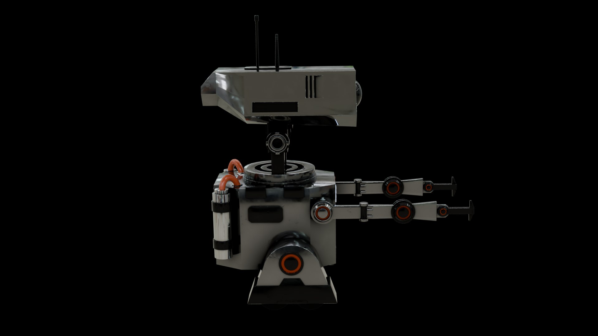 Sci Fi Worker Robot FBX 3D Model - TurboSquid 2257824