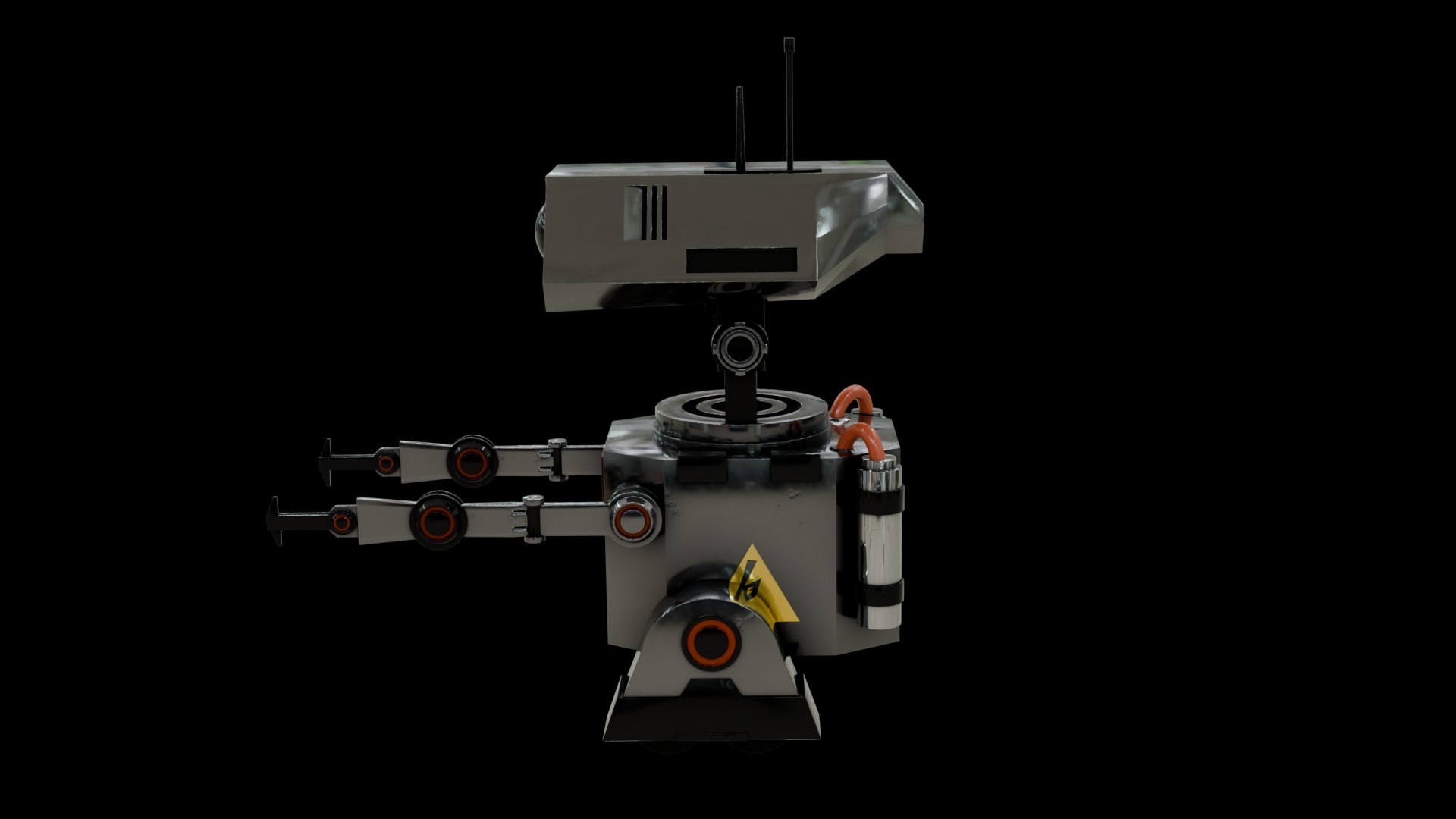 Sci Fi Worker Robot FBX 3D Model - TurboSquid 2257824