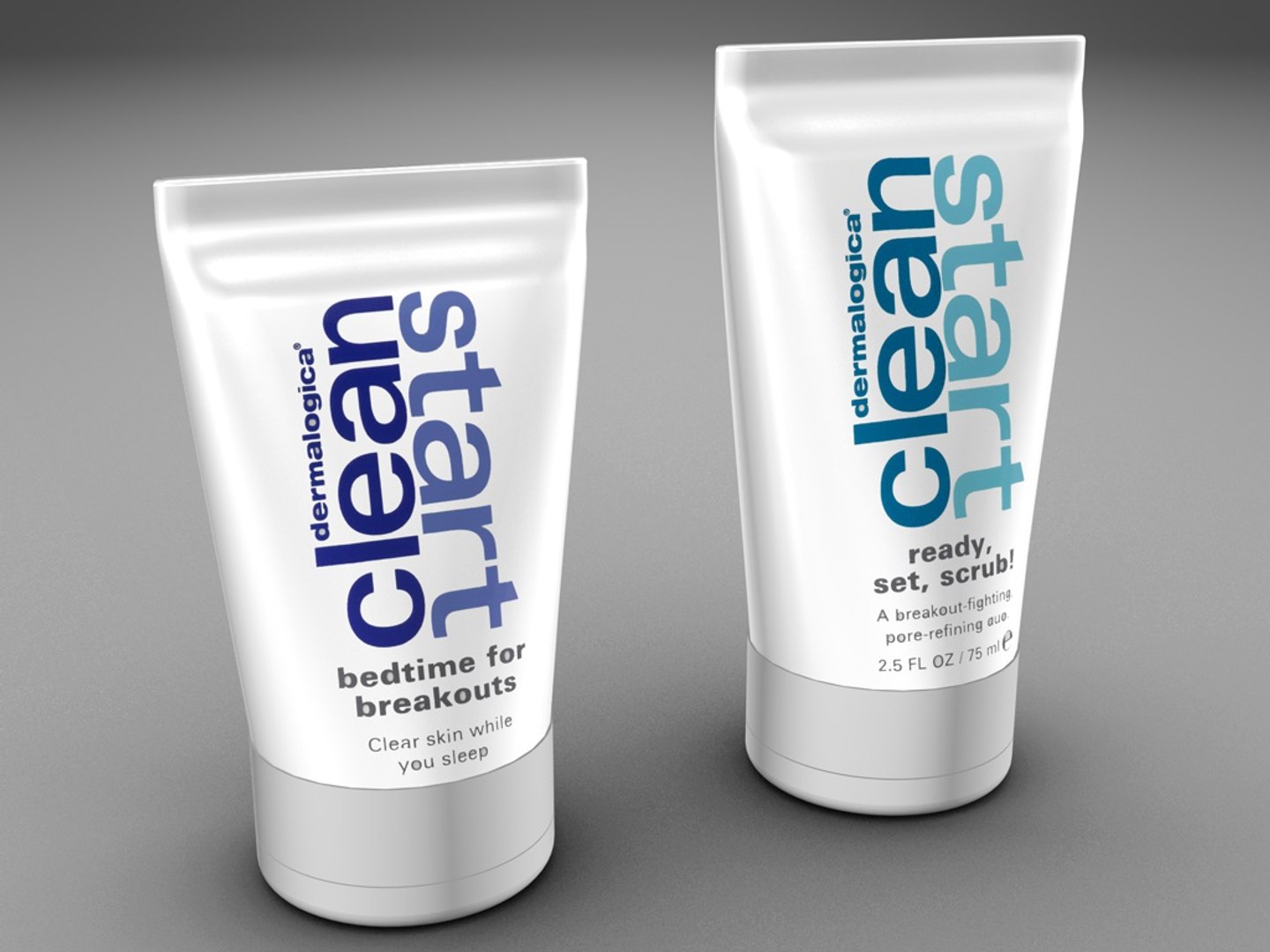 3d Model Of Skin Care Products