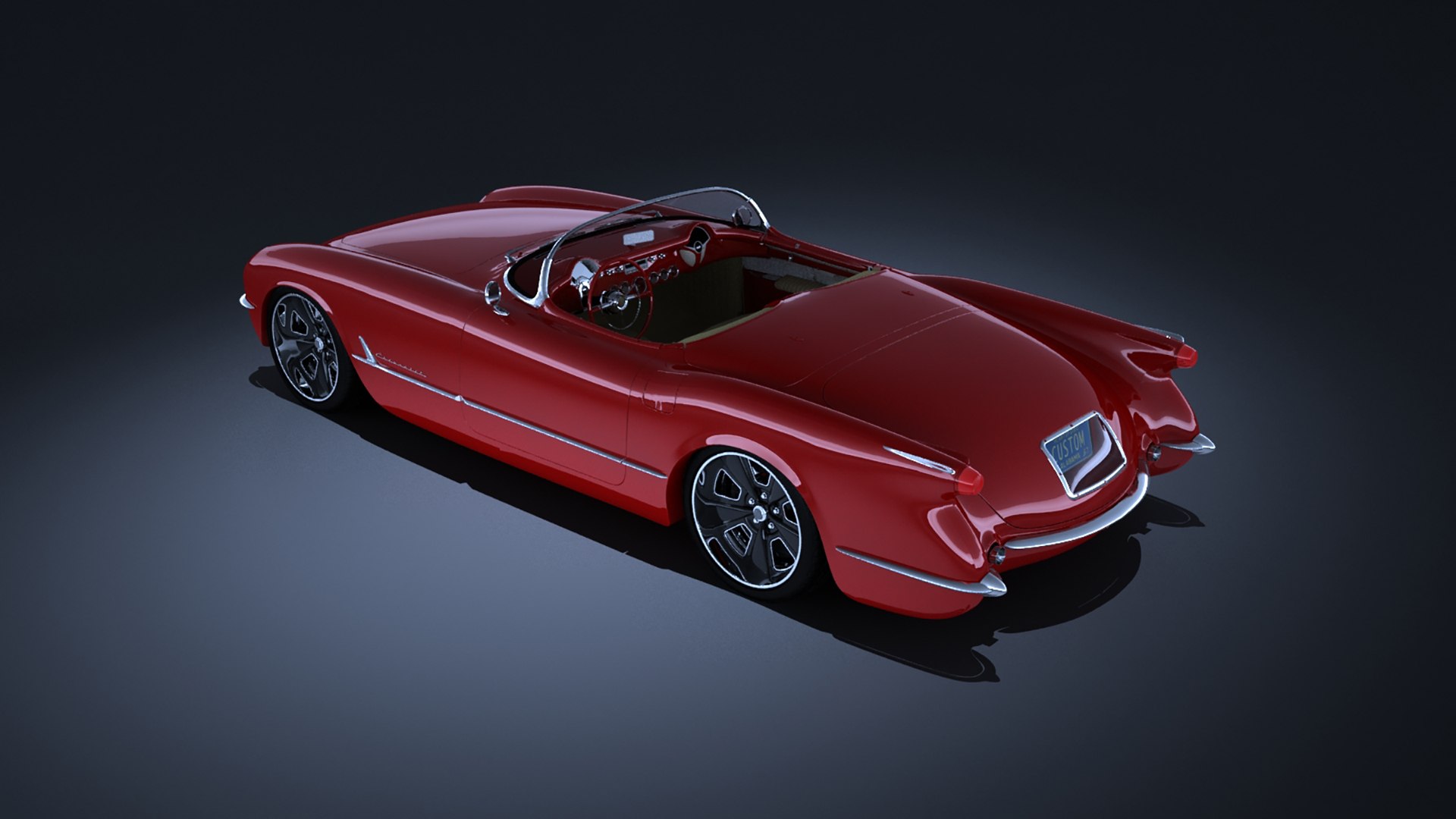 3D Corvette 1954 Custom Kindig Inspired - TurboSquid 2348004