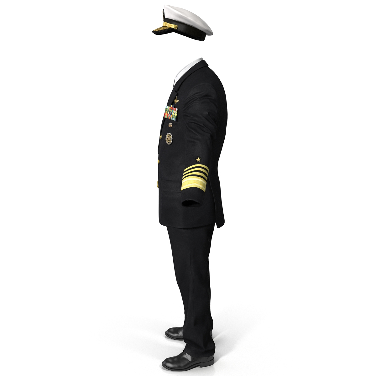 3d model admiral uniform