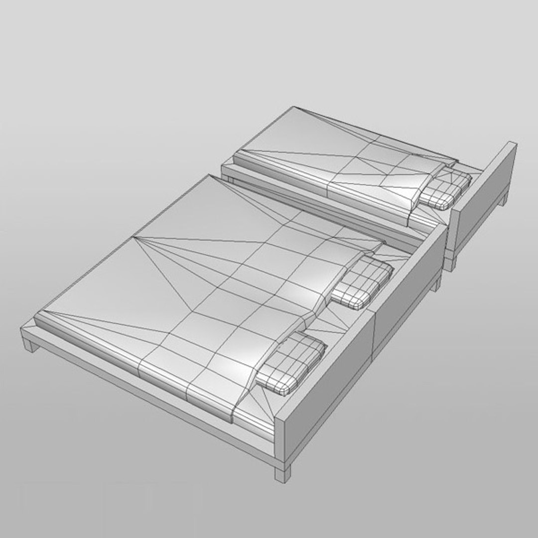 3d modern bed