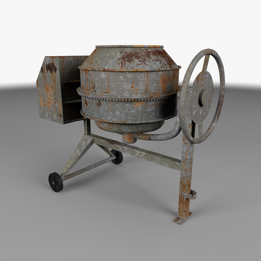 3d Model Cement Mixer