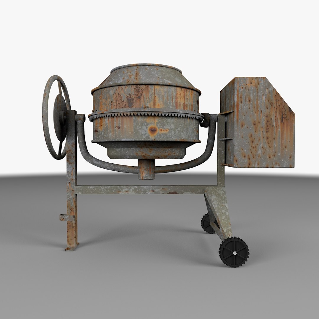 3d Model Cement Mixer