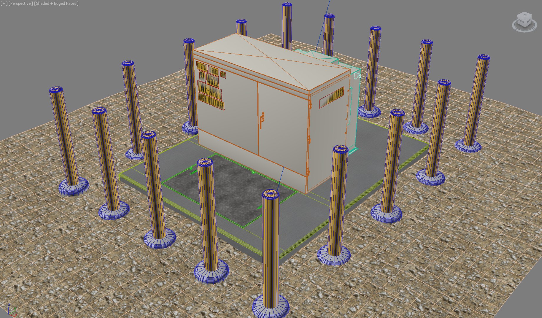 Max Outdoor Electrical Substation Pillars