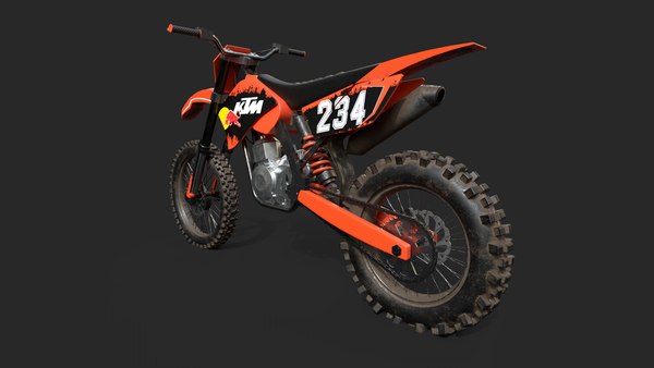 3D dirt bike model - TurboSquid 1705167