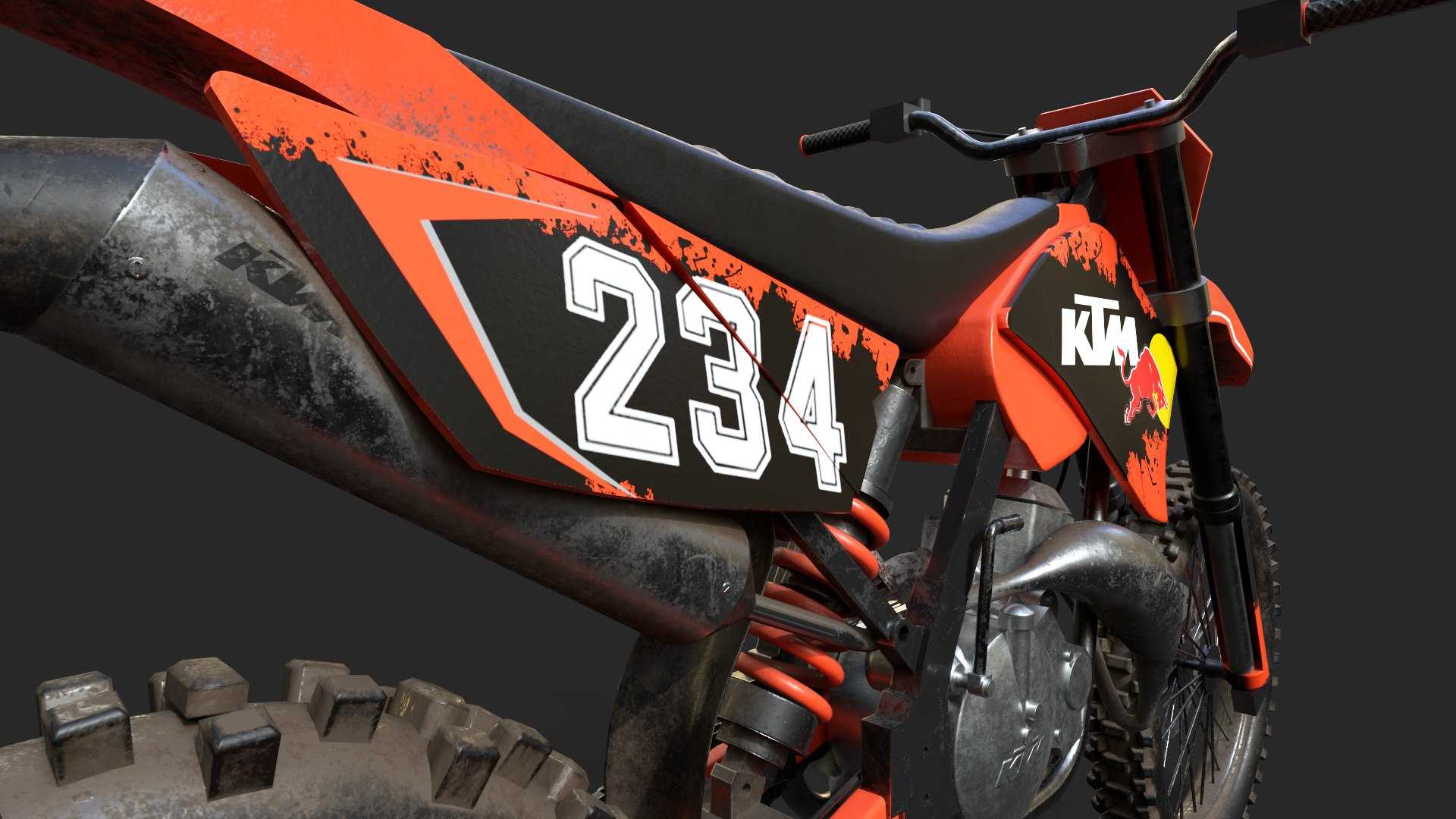 3D Dirt Bike Model - TurboSquid 1705167