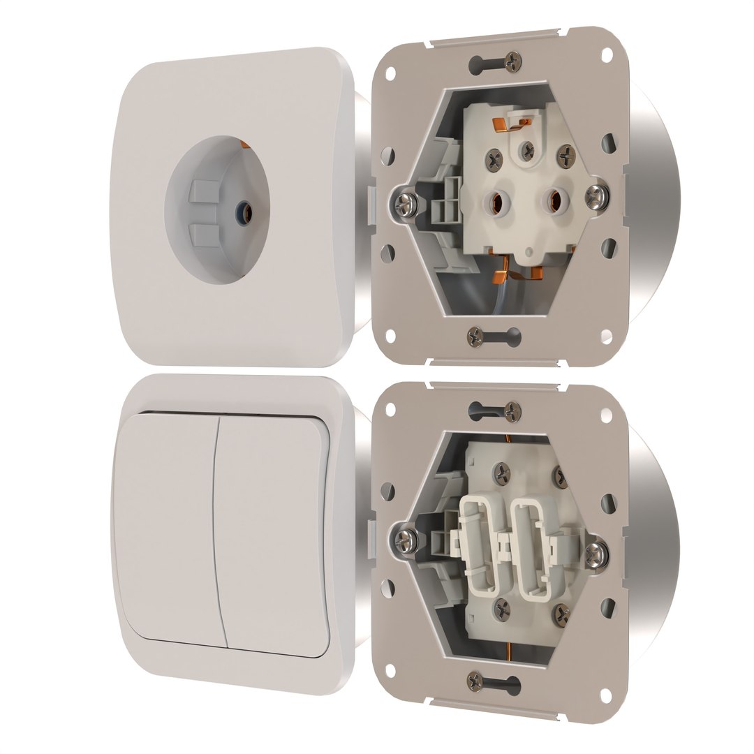3D Power socket model - TurboSquid 2182527