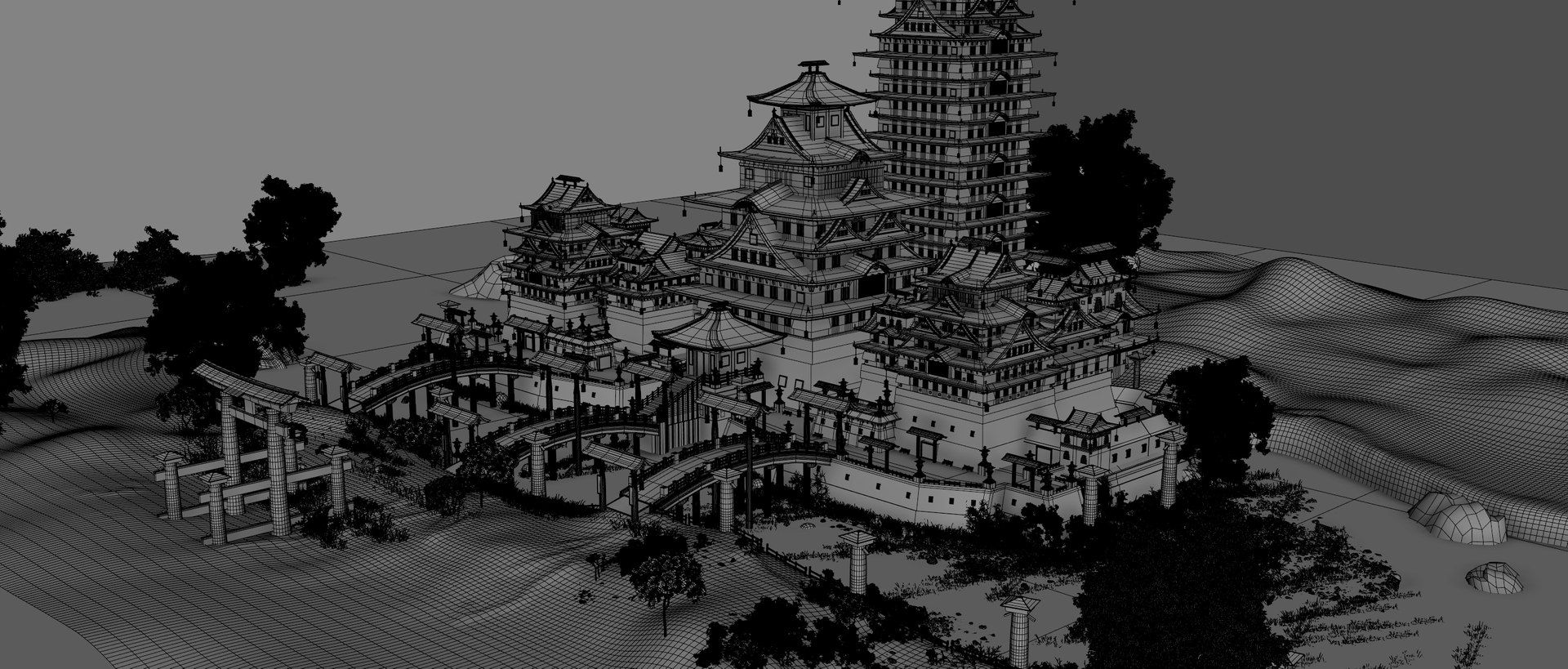 Fantasy Asian Castle 3D - TurboSquid 1962304