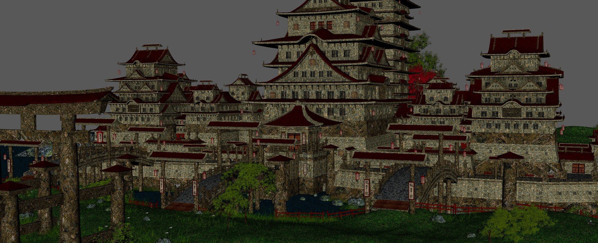 Fantasy Asian Castle 3D - TurboSquid 1962304