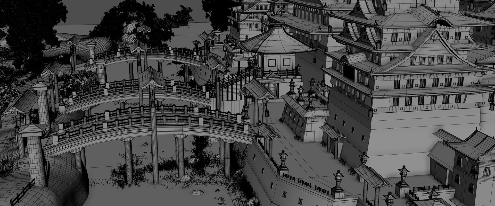 Fantasy Asian Castle 3D - TurboSquid 1962304