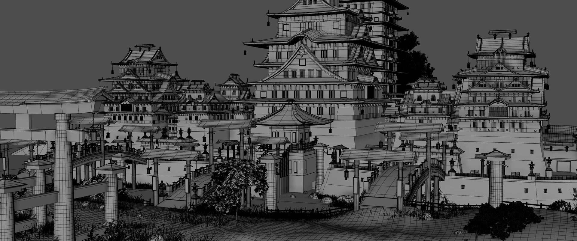 Fantasy Asian Castle 3D - TurboSquid 1962304