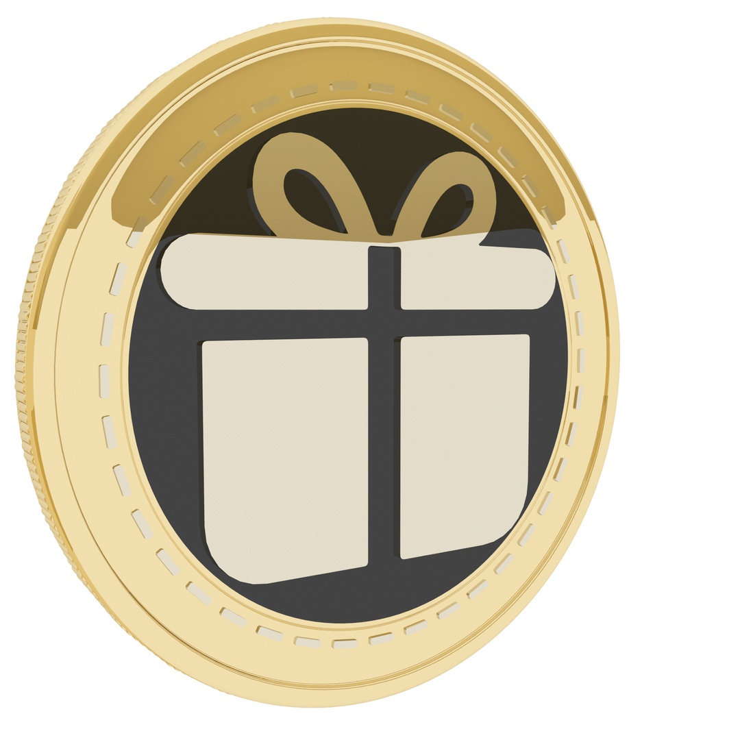 3D Gifto Cryptocurrency Gold Coin - TurboSquid 1856746