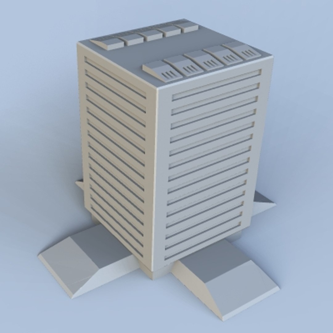 Science Fiction Building Set 3d Model